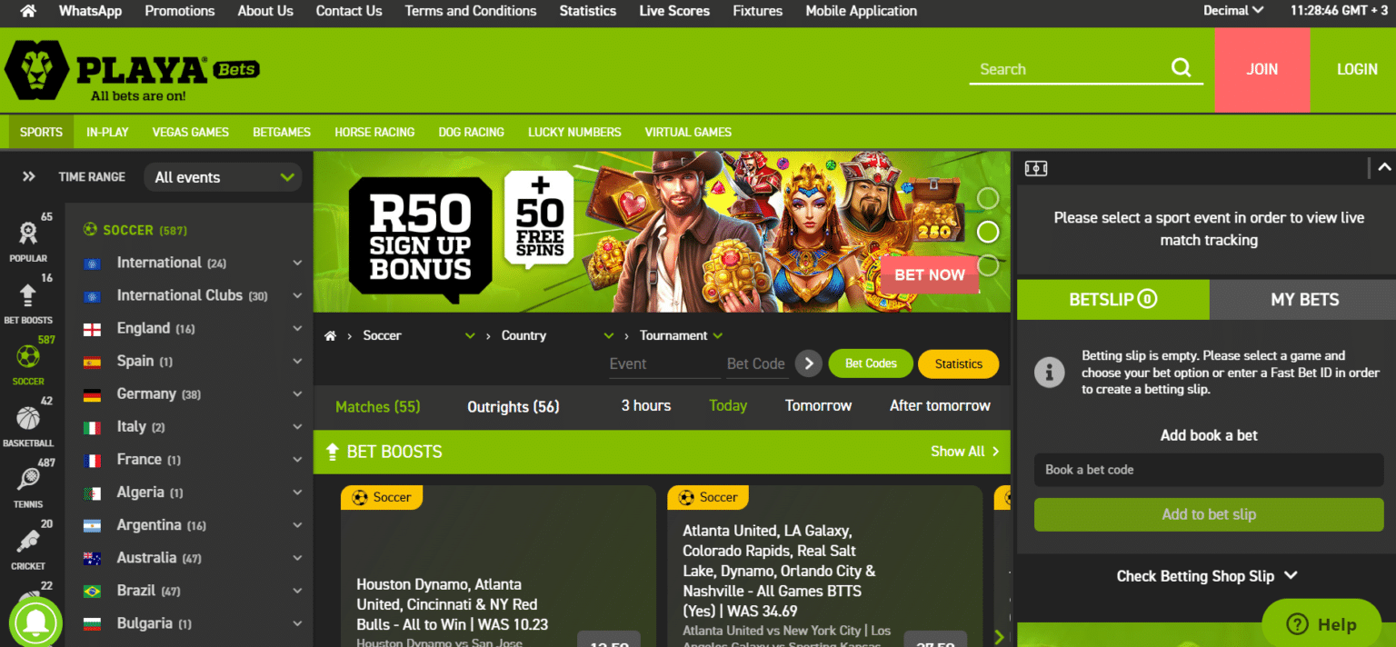 PlayaBets 2025 Review - Claim 100% Deposit Bonus up to R2000