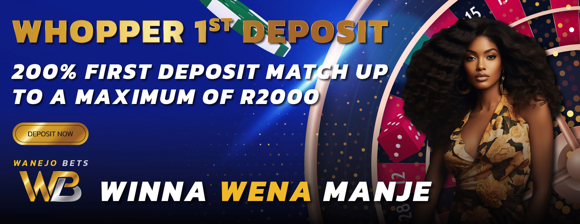 WanejoBets 2025 Review - 200% First Deposit Match Up Bonus Up To R2000